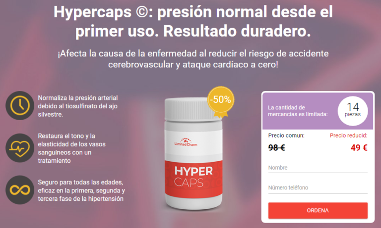 Hyper Caps Reseñas: ¡Cápsulas Para El Control Hipertensión!