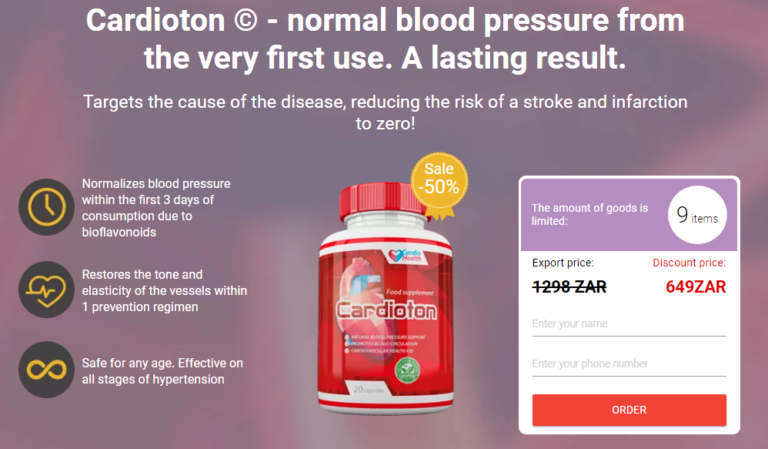 Cardioton | Capsule for Control Hypertension Level - (South Africa)