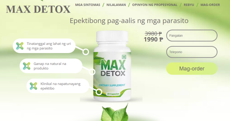 Max Detox Capsules Philippines: Epektibong pag-aalis ng mga...