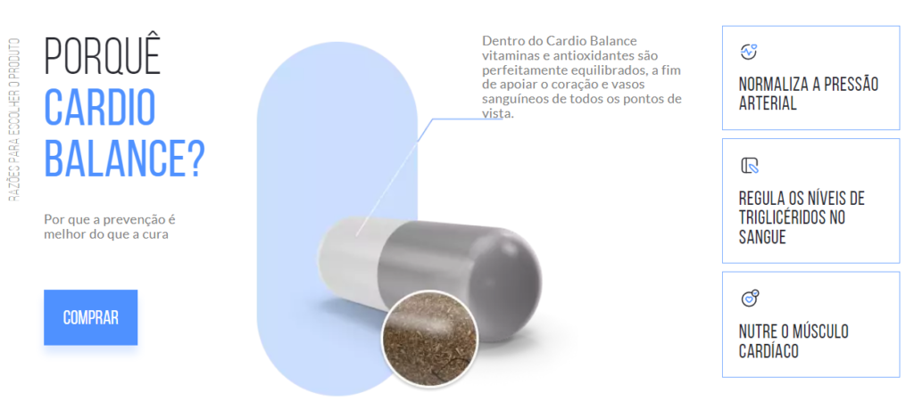 CardioBalance Cápsula Portugal Preço 39€ - Controle Hipertensão!