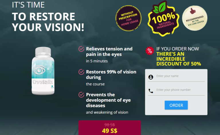 Crystalix Capsule Price in Singapore: Restore Your Vision! Reviews